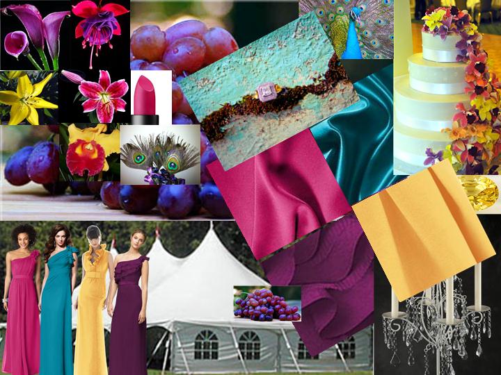 Jewel Tones are Dazzling! : PANTONE WEDDING Styleboard | The Dessy Group