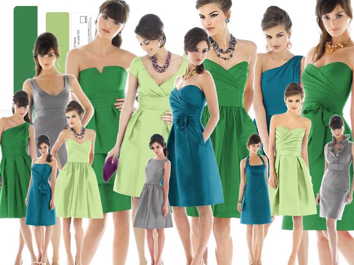 Dresses and Colors : PANTONE WEDDING Styleboard | The Dessy Group